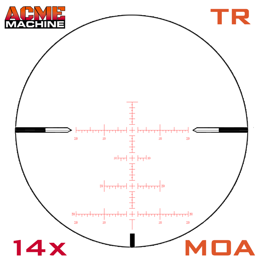 6-24x50mm First Focal Plane Tactical Rifle Scope TR-MOA Reticle - ACME ...