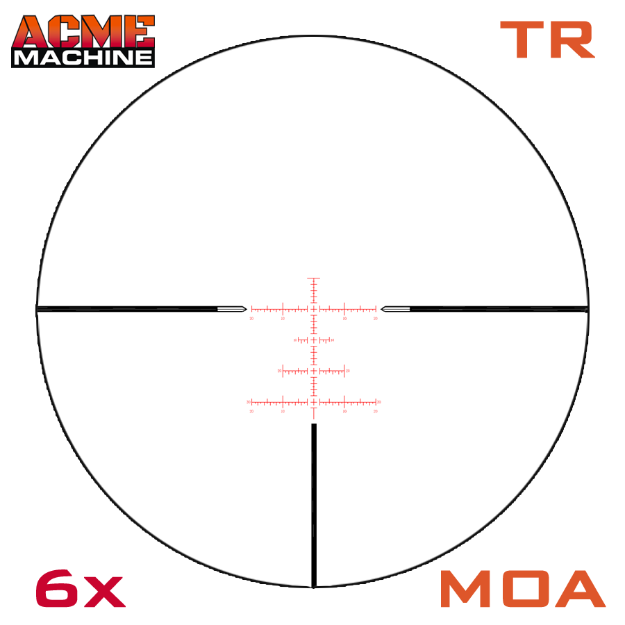 6-24x50mm First Focal Plane Tactical Rifle Scope TR-MOA Reticle - ACME ...