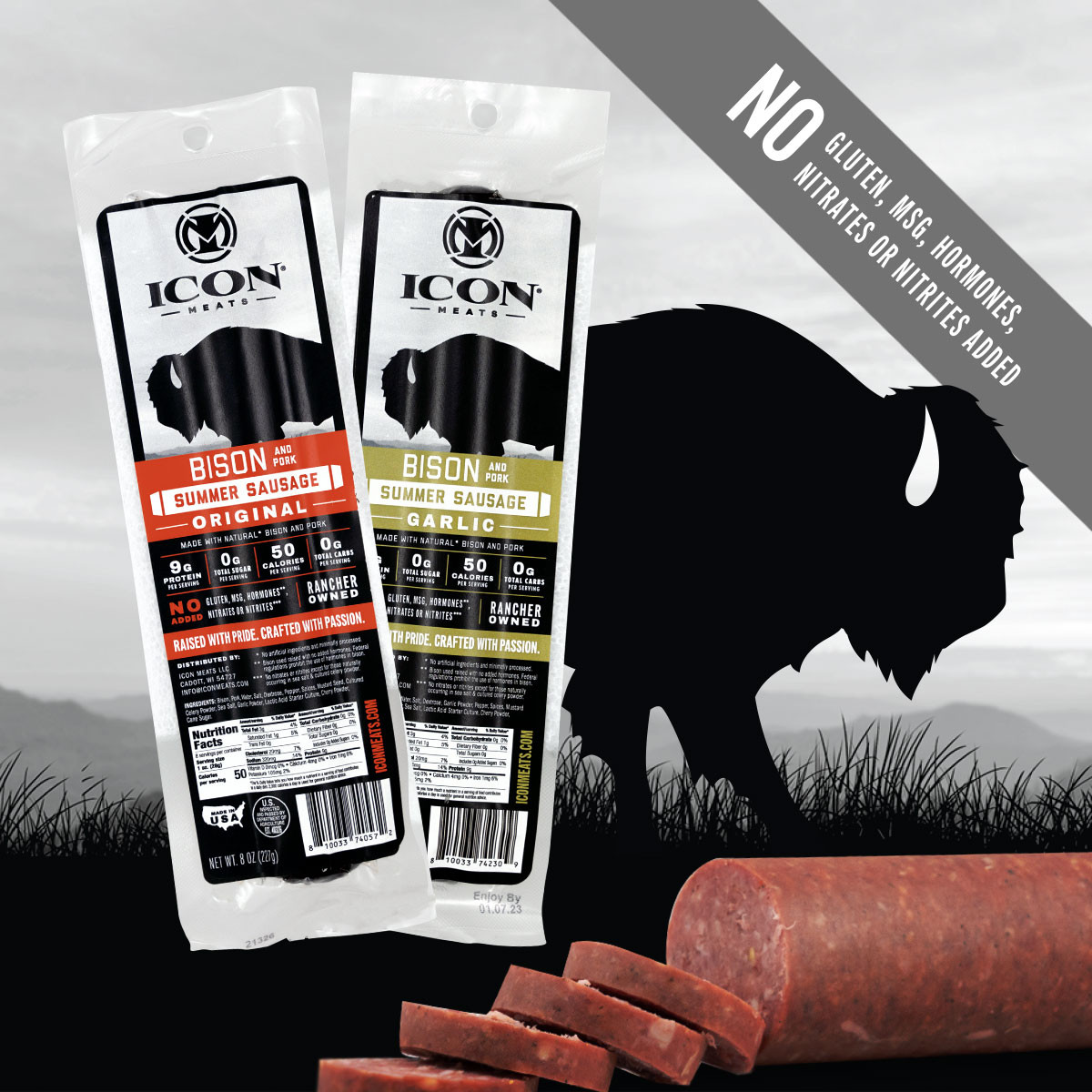 Shop Bison, Elk & Venison Snacks Online - ICON Meats