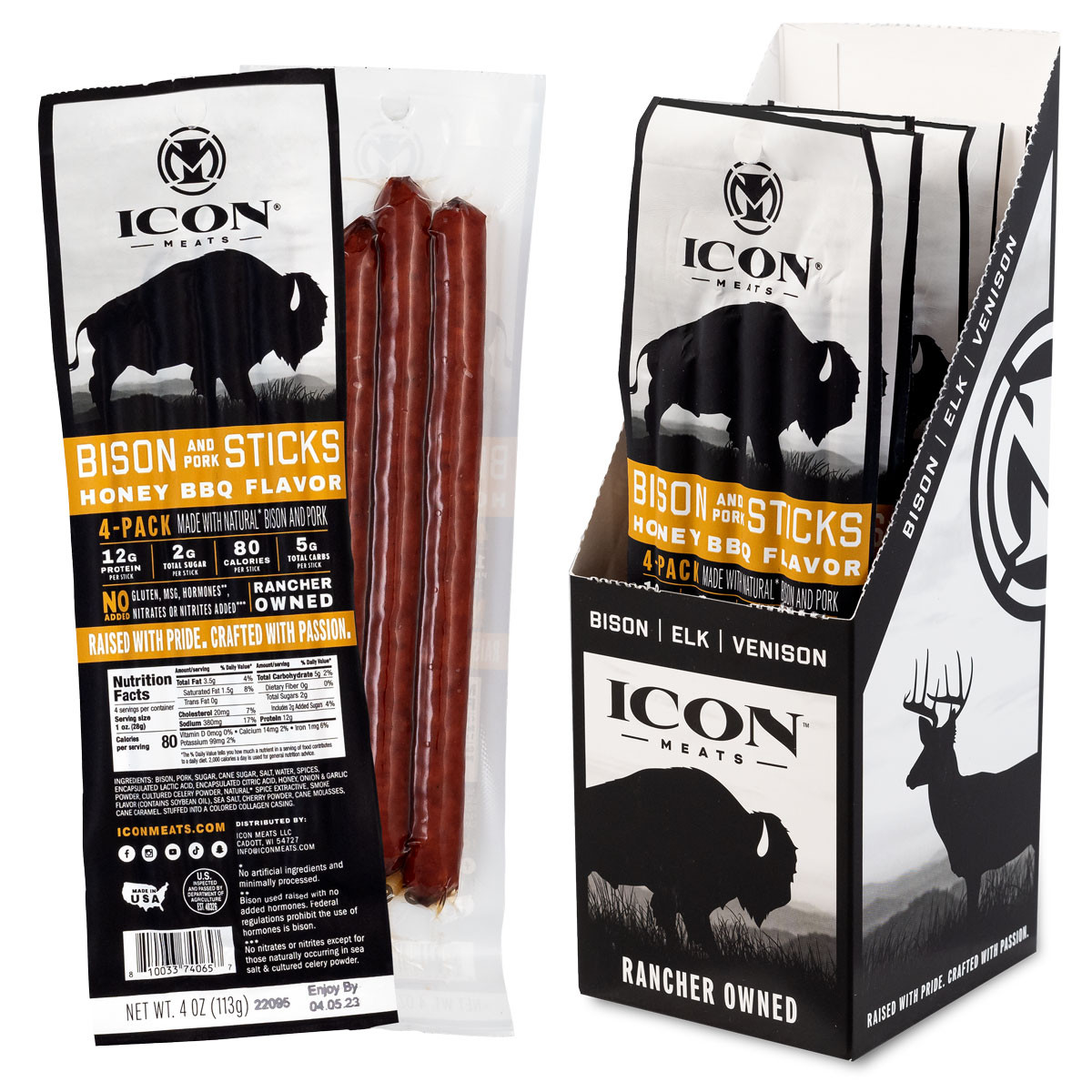 Bison Sticks - A 100% Natural, Healthy & Delicious Snack