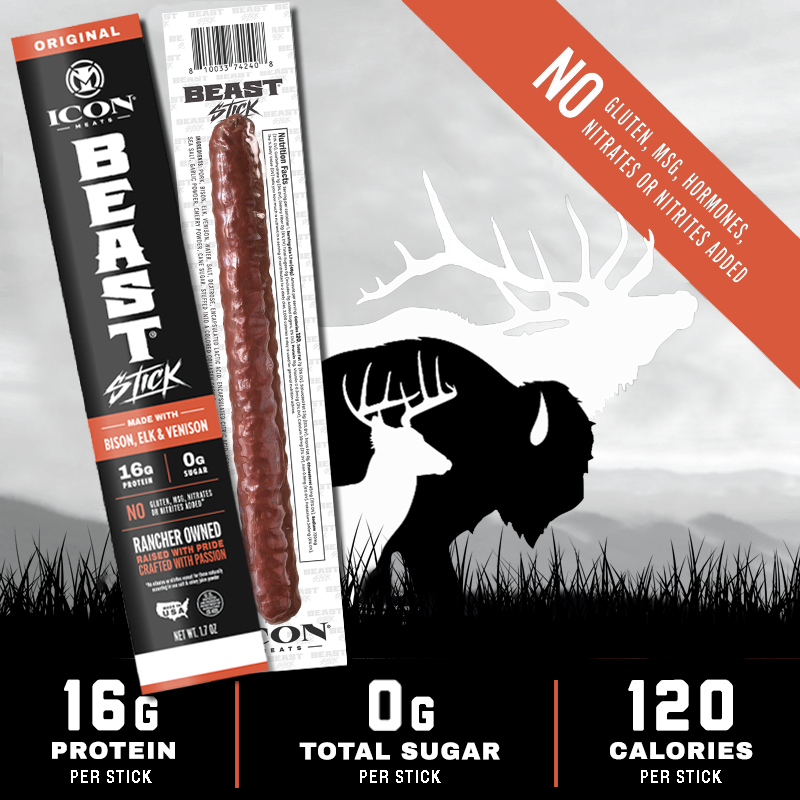 ICON BEAST Stick (Bison + Elk + Venison + Pork)