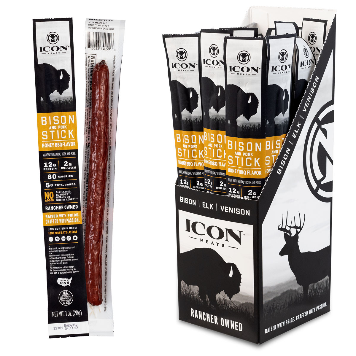 Bison Sticks - A 100% Natural, Healthy & Delicious Snack