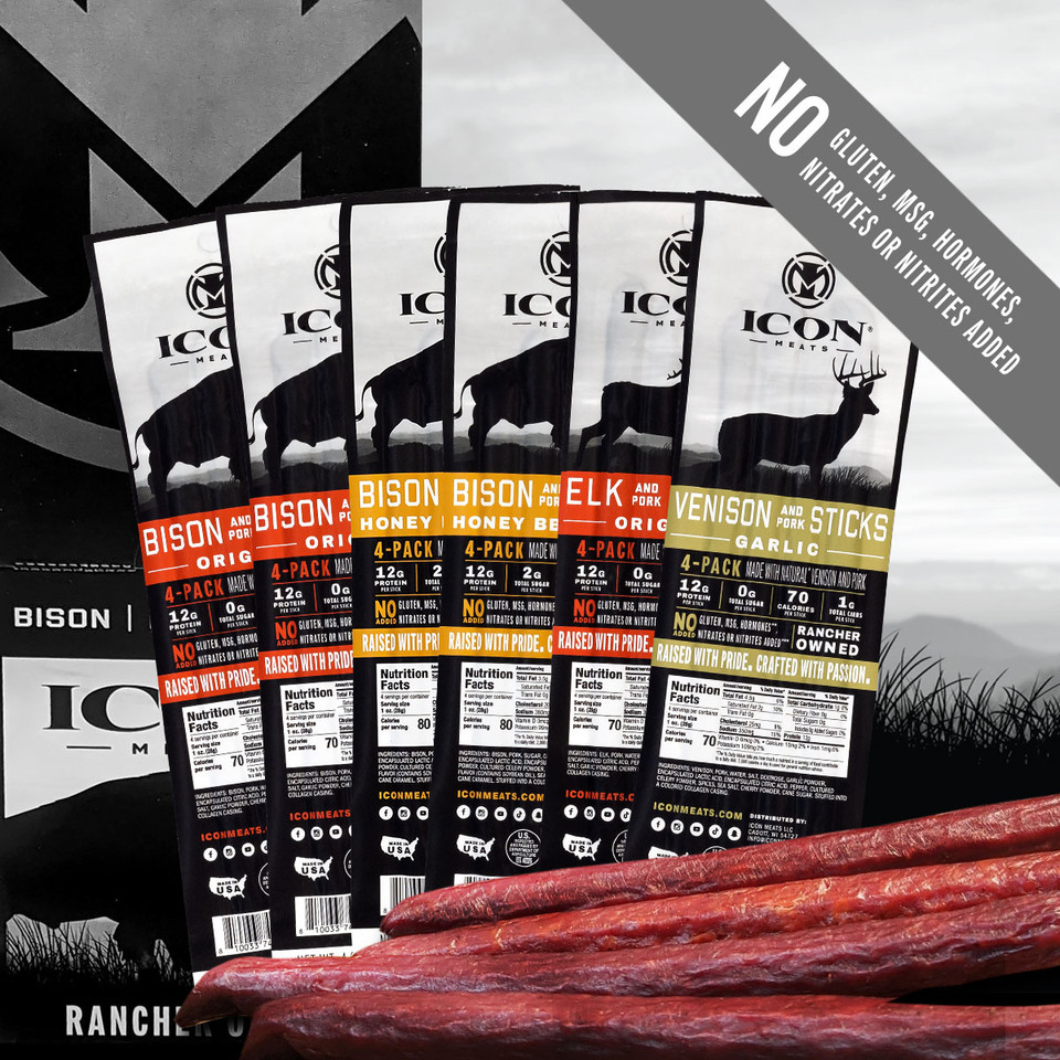 Shop Bison, Elk & Venison Snacks Online - ICON Meats