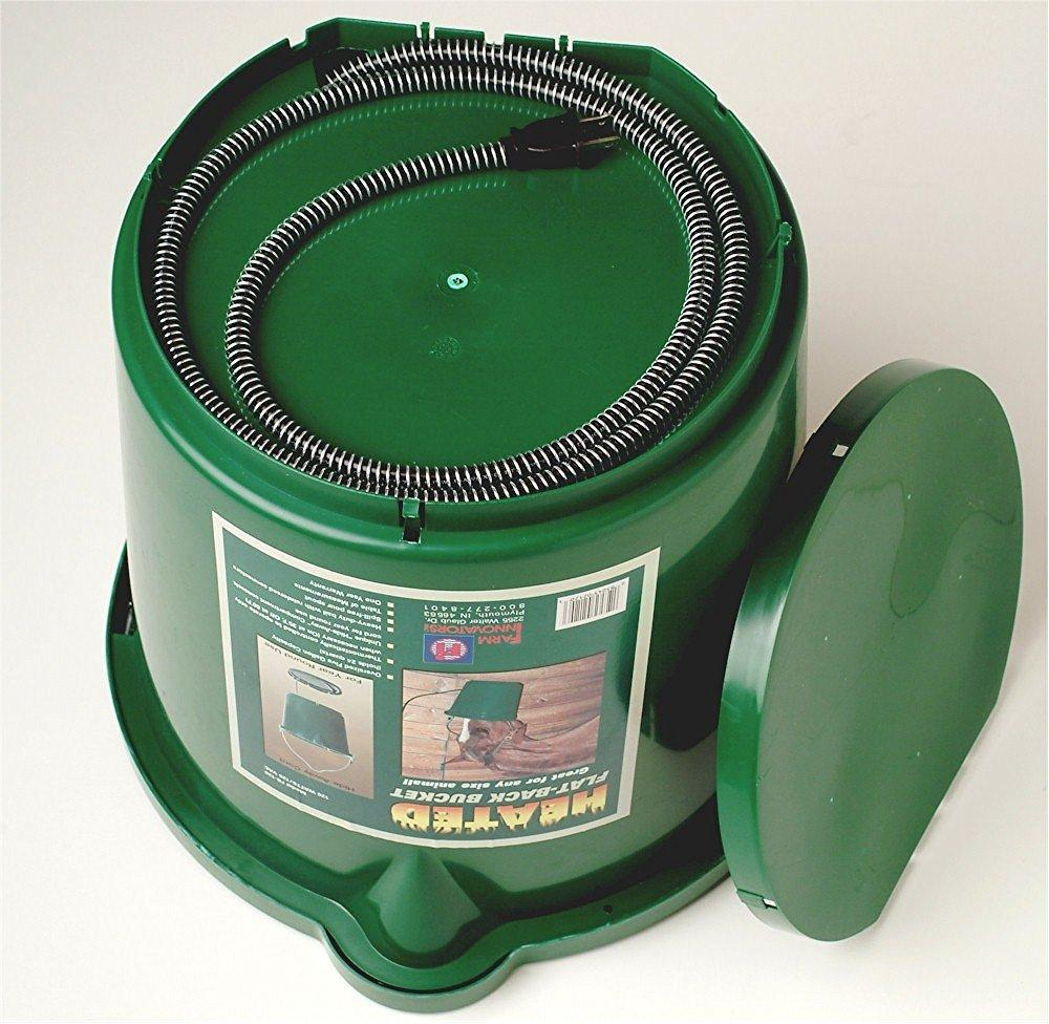 Farm Innovators Oversized Heated Flat-Back Bucket