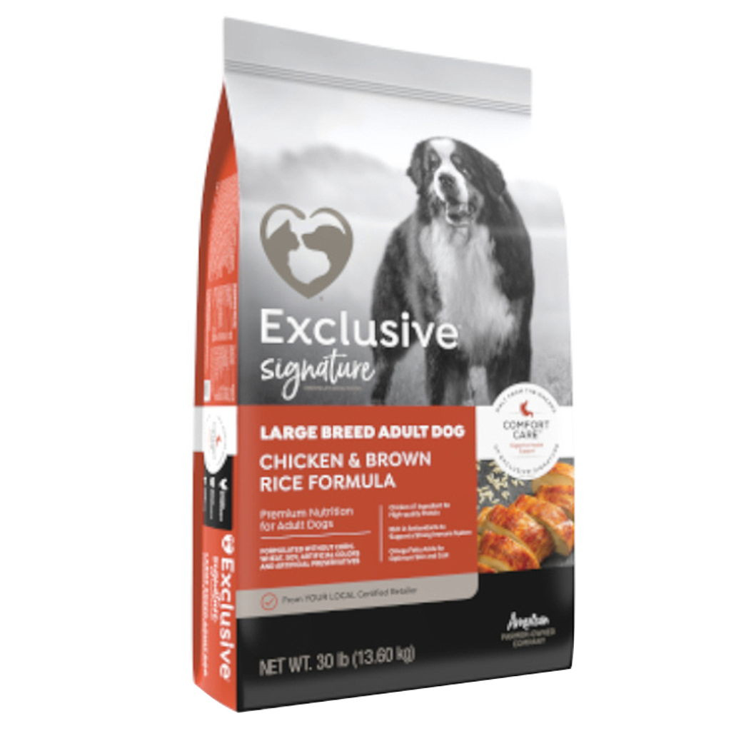 Exclusive Signature Large Breed Chicken & Brown Rice Formula Dry Adult ...