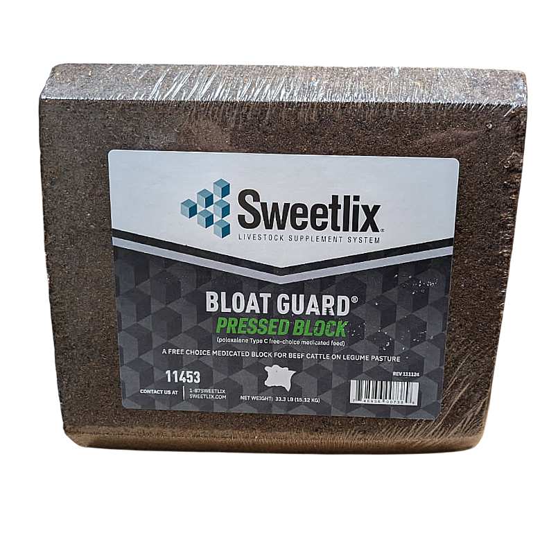 Sweetlix Bloat Guard Block for Cattle - 33.3 lb