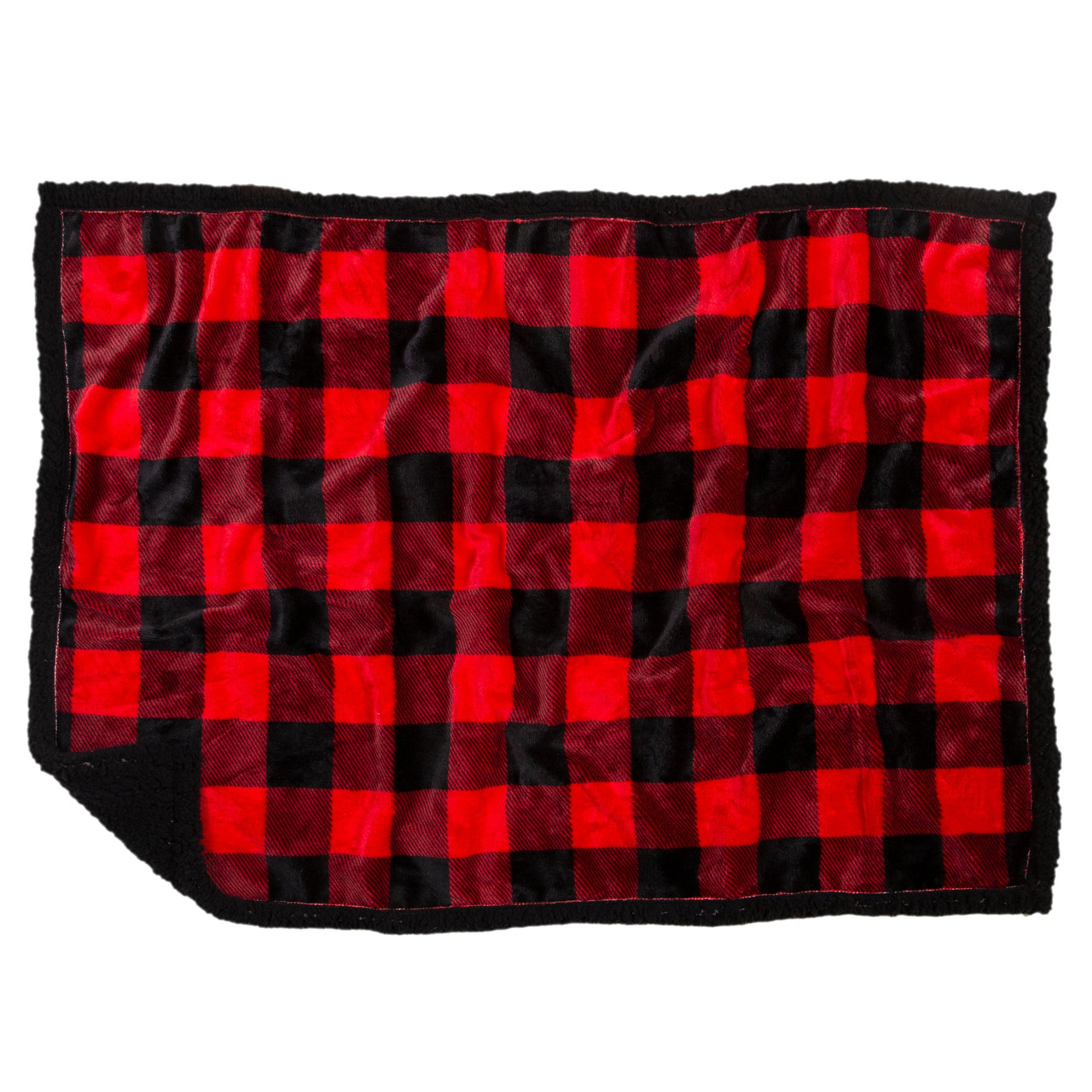 Carstens Red Lumberjack Plaid Dog Blanket - Red/Black