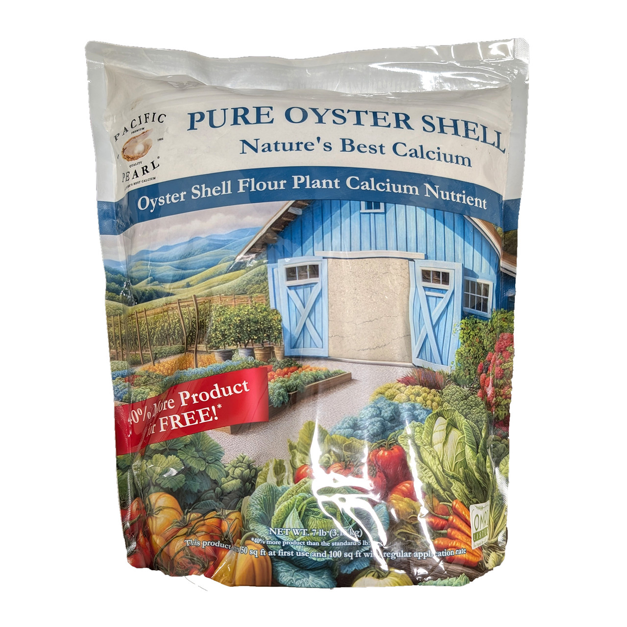 Pure Oyster Shell Plant Calcium - 7 lb - Grange Co-op