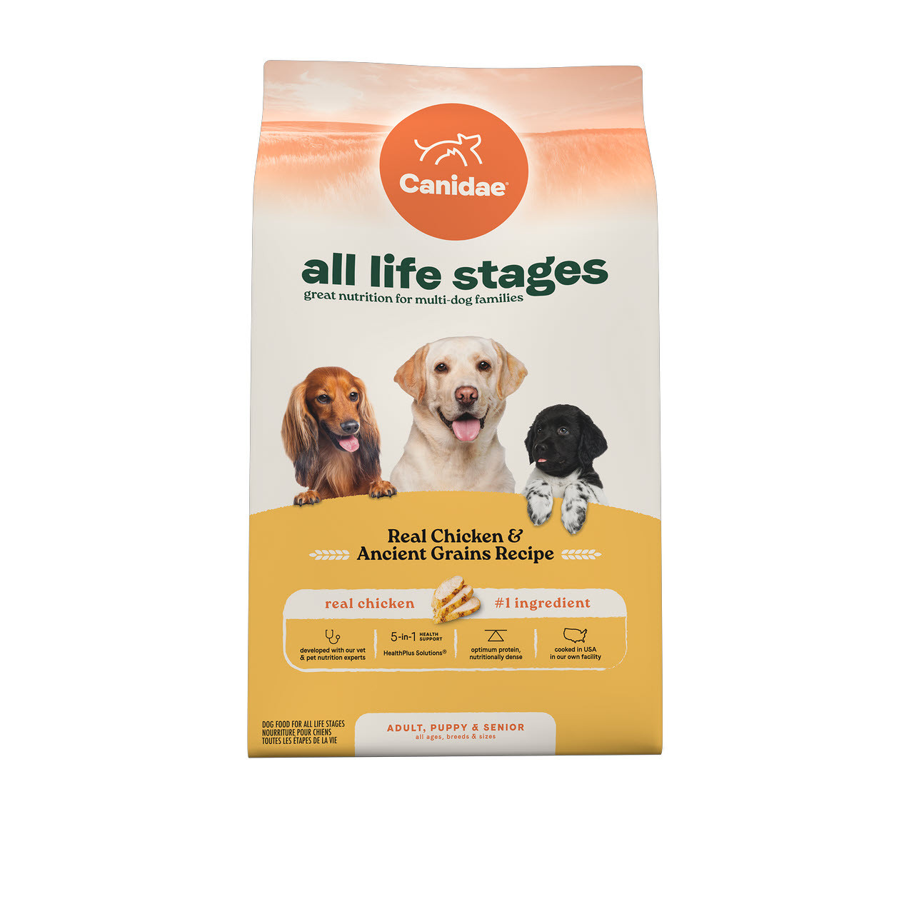 Canidae Real Chicken & Ancient Grains Formula Dry Dog Food for All Life ...