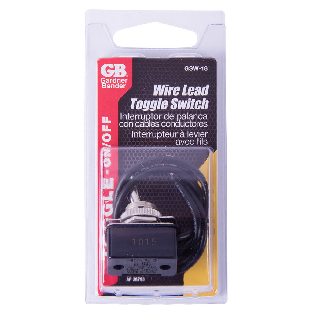 Gardner Bender 6/3 amp Medium Duty SPST Toggle Switch