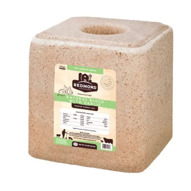 Redmond Agriculture Natural Mineral Salt Block with Garlic