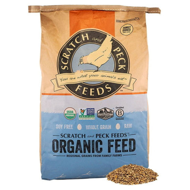 Scratch and Peck Organic 3-grain Scratch Feeds - 40 lb