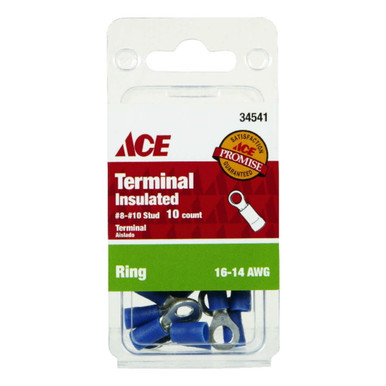 Ace Hardware Insulated Wire Blue Ring Terminals