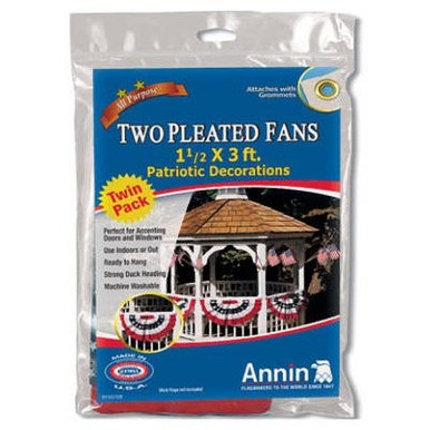 Annin Patriotic Pleat Fan - 2 pk