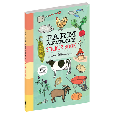 Workman Farm Anatomy Sticker Book