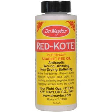 Dr. Naylor Red-Kote Wound Dressing Dauber - 4 oz