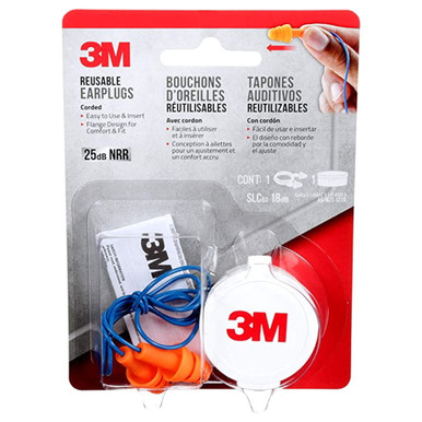 3M Corded Reusable Earplug