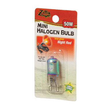 Zilla Night Red Mini Halogen Bulb - 50 W