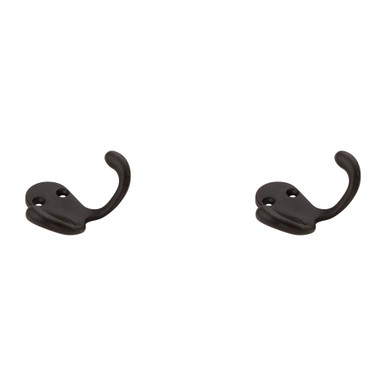 National Hardware Oil Rubbed Bronze Double Clothes Hook