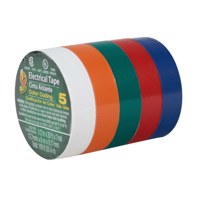 Duck Brand Professional Color Coding Assorted Electrical Tape
