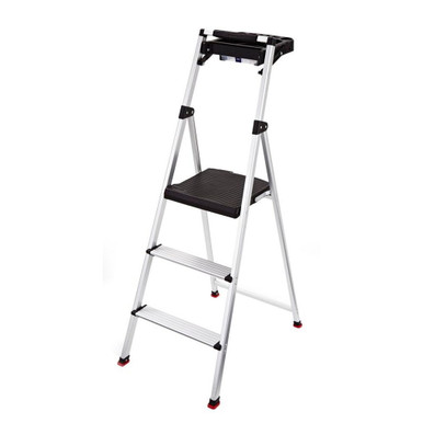 Rubbermaid 3-Step Aluminum Step Stool with Project Tray