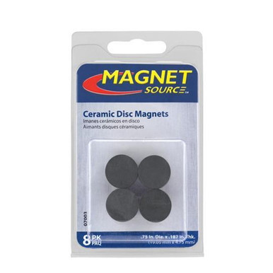 Magnet Source Ceramic Disc Magnet - Charcoal Gray