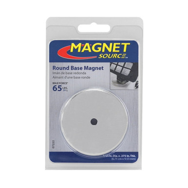 Master Magnetics Silver Heavy-Duty Ceramic Round Base Magnet