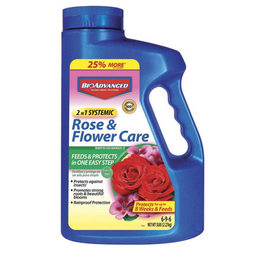 BioAdvanced 2-in-1 Systemic Rose & Flower Care 6-9-6 - 5 lb
