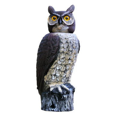 Dalen Solar-powered Owl Decoy With Rotating Head - 8"