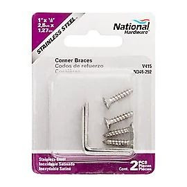 National Hardware Stainless Steel Corner Brace