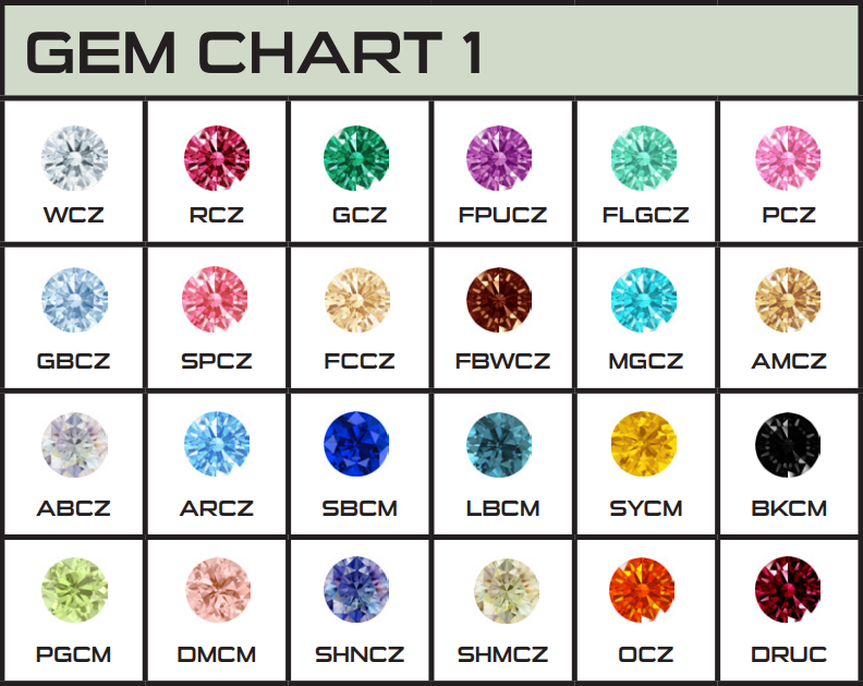 Titanium Butterfly Faceted Gem End