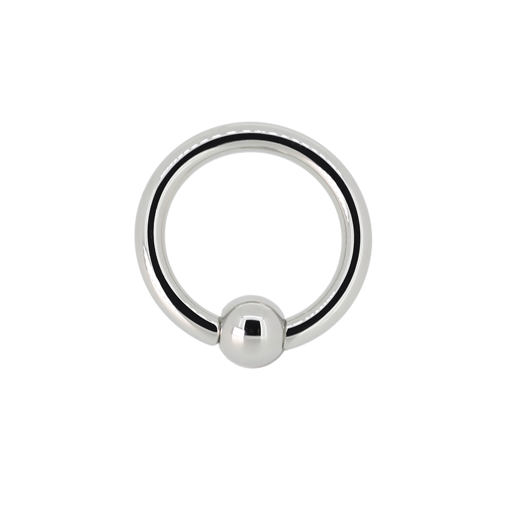 Titanium Captive Bead Ring with Bead