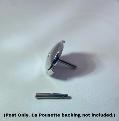 Threaded Titanium Earring Post #2 (Post Only)