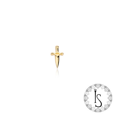 18k Gold Dagger End