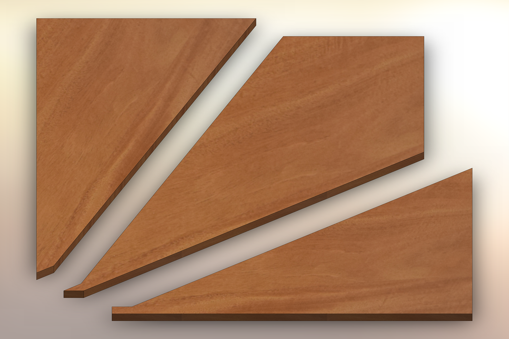 Genuine Mahogany Winder Treads