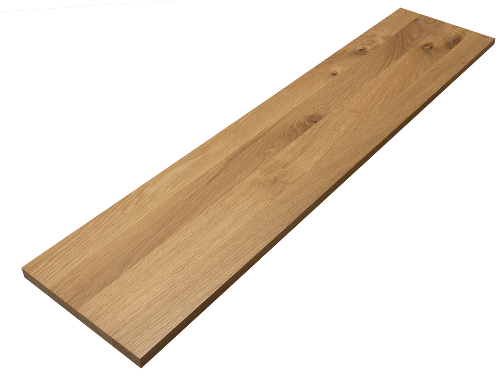 Rustic White Oak Stair Riser