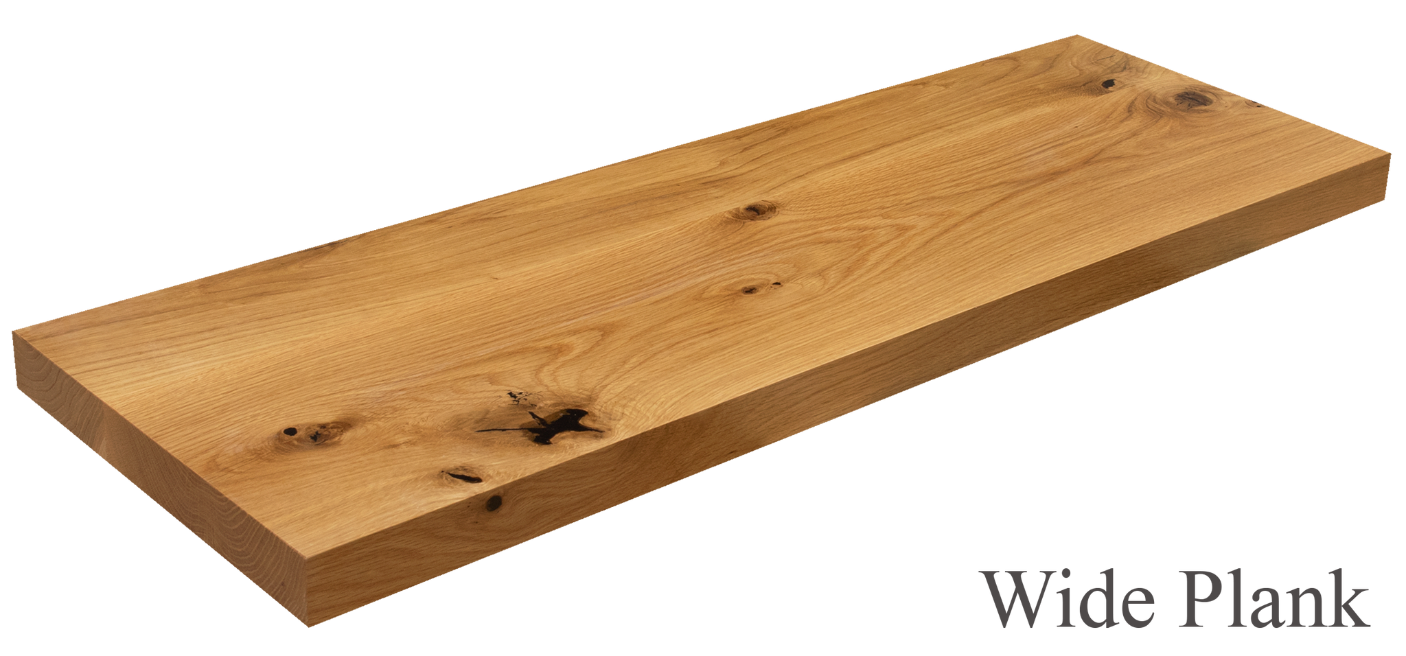 Rustic White Oak Floating Shelf - Hardwood Lumber Company