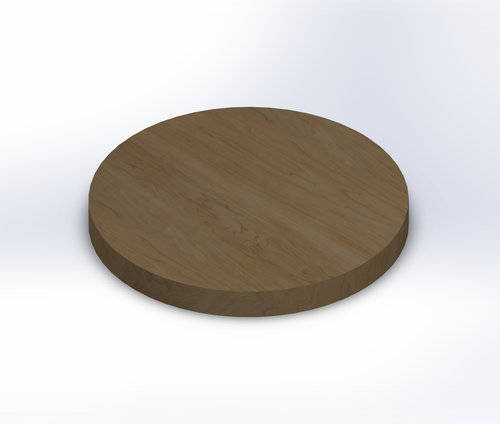 Round Hard Maple Wide Plank (Face Grain) Table Top - Hardwood Lumber ...