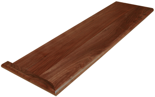 Clear Walnut Stair Tread