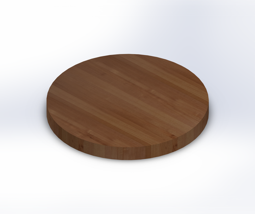 Round cedar table top store