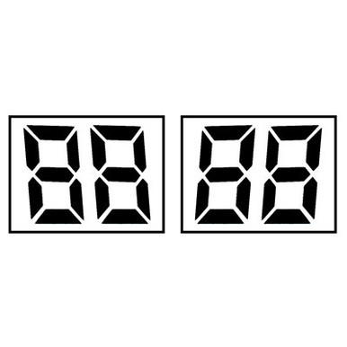 2 X 88 Digital Sail Numbers