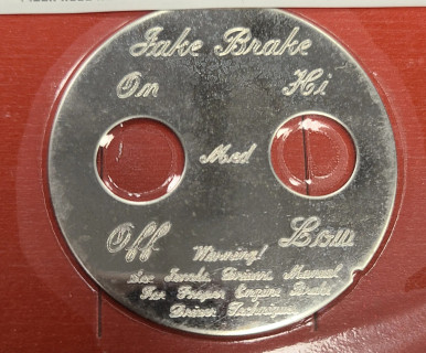 Jake Brake Switch Plate On/Off Low Med High Control