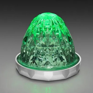 Jewel Watermelon LED Switch Light - Green White Truck Dash