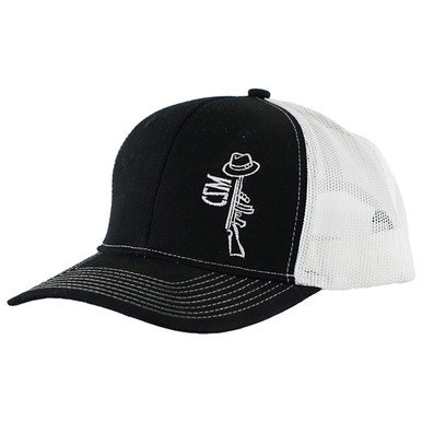 Chrome Shop Mafia Tommy Gun Trucker Hat - Black CSM Hat