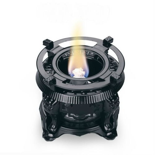 Traditional Black Alcohol Burner with Metal Stand for Tea Ceremony ...