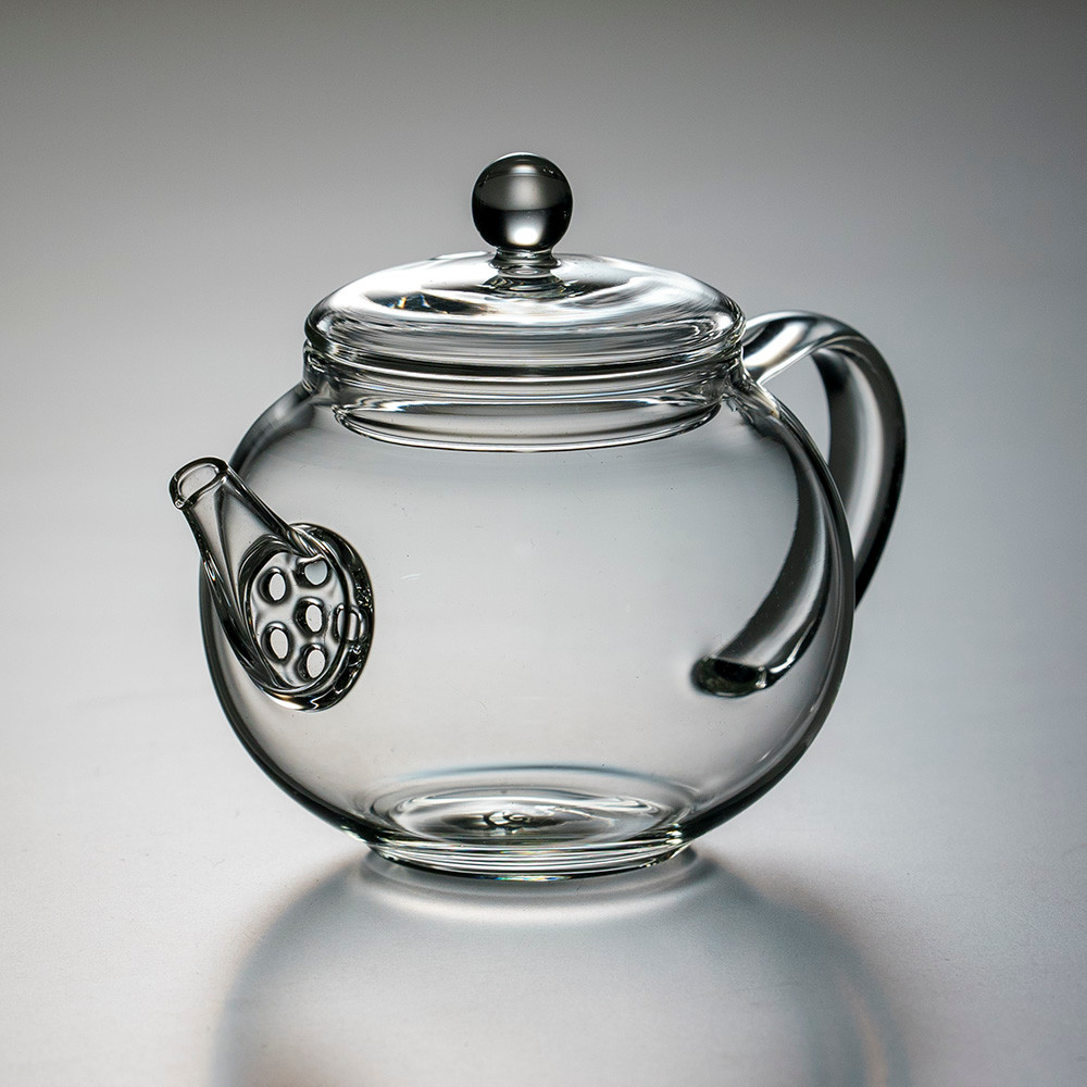 Small Clear Glass Chinese Tea Teapot with Built-in Filter 250ml ...