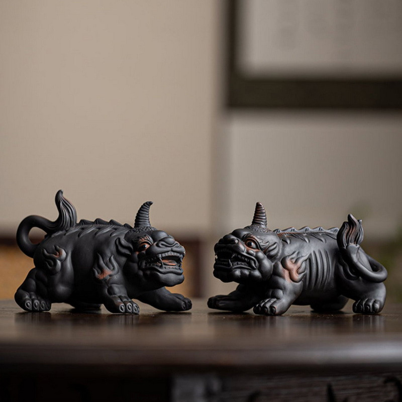 Du Jiao Pi Xiu Jian Shui Purple Pottery Tea Pet - Dragon Tea House