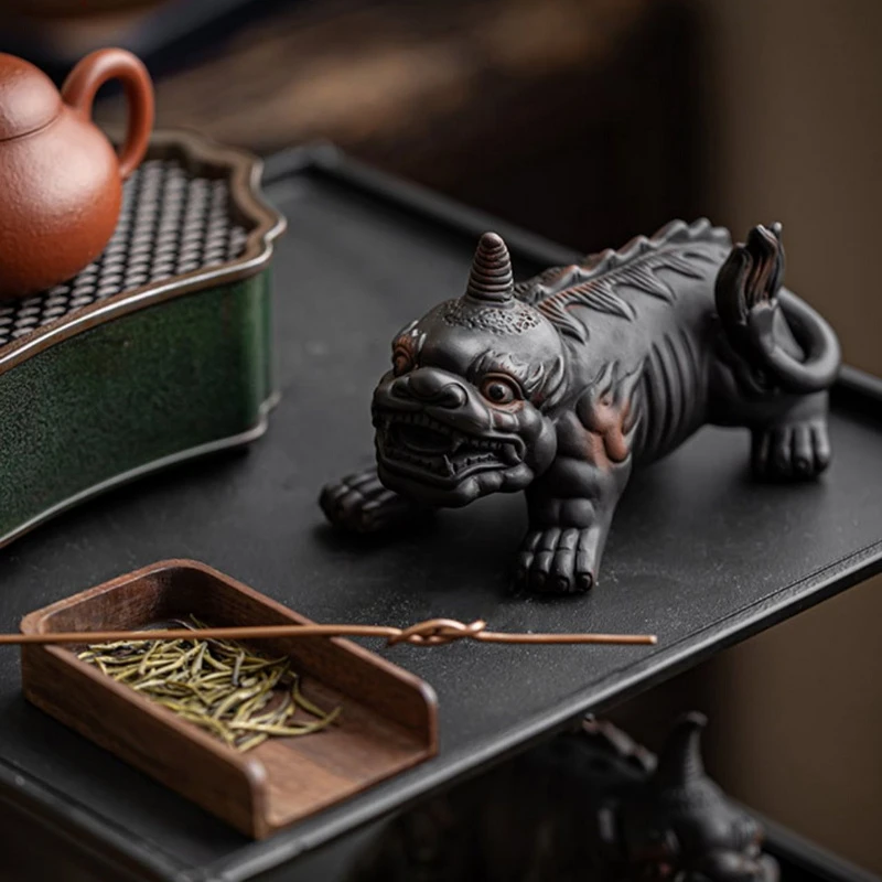 Du Jiao Pi Xiu Jian Shui Purple Pottery Tea Pet - Dragon Tea House