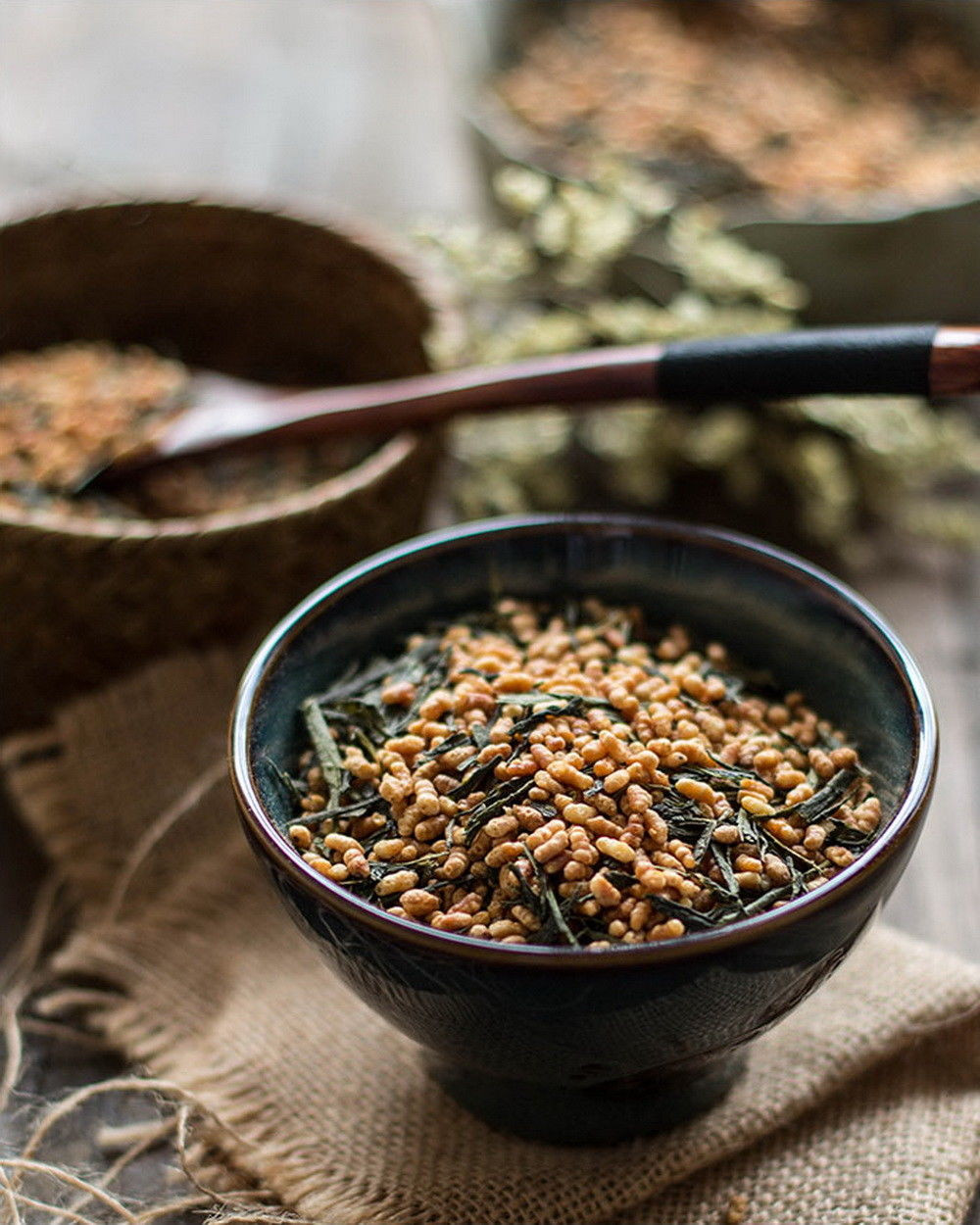 Organic Genmaicha Japan Roasted Brown Rice Tea - Dragon Tea House