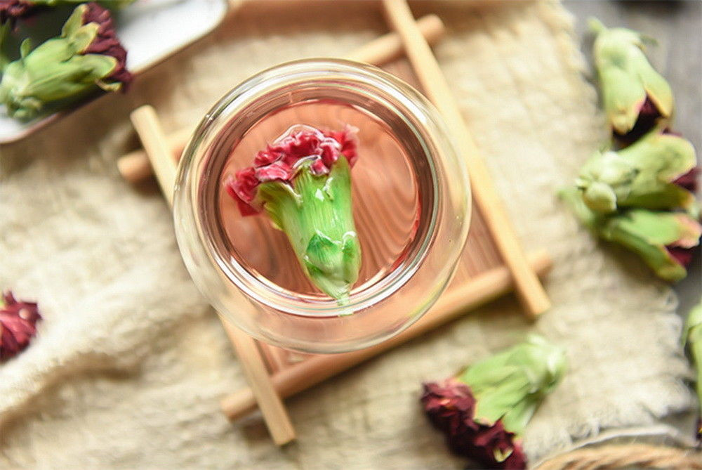 Natural Organic Red Carnation Flowers Dianthus Caryophyllus Dried ...